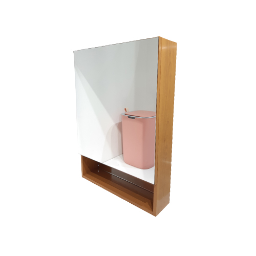 MEDCA MIRROR CABINET ALUMINIUM TEAK COLOR 500x700x150MM L5-H - Veligaa ...